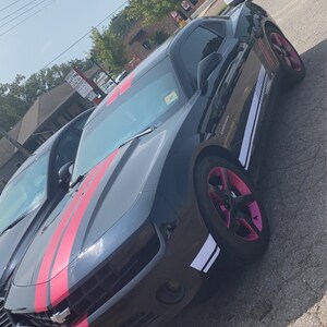 Free Kit Satin Chrome Metallic Matte Racing Stripes Vinyl Wrap - Etsy