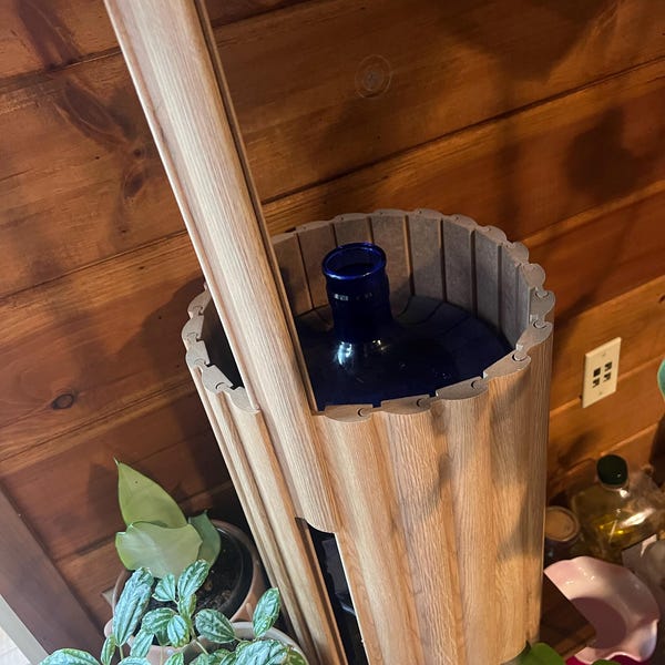 Wood Water Bottle Cover: 5 Gallon Demijohn Carboy Case - Etsy