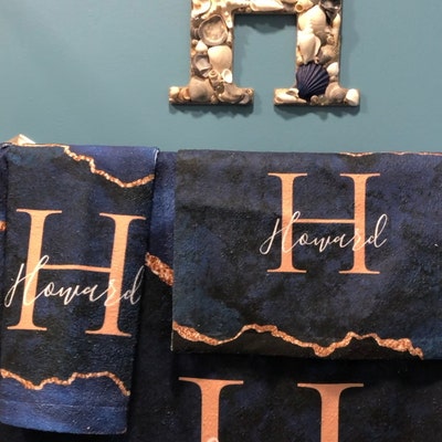 Shell Letters-beach Decor-custom Monograms-shell Name-coastal - Etsy