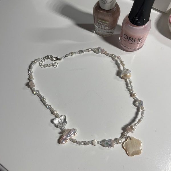 Cassiopeia Chainmaille Necklace Handmade Genuine Pearl Jewelry, Star ...