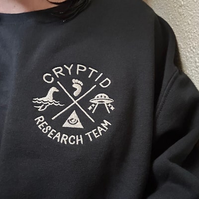 Cryptid Research Team Embroidered Tee Bigfoot Shirt Loch - Etsy