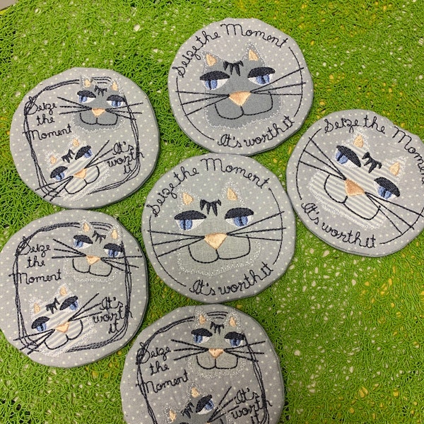 Whimsical Machine Embroidery Quotes - SEIZE THE MOMENT, It's Worth It ...