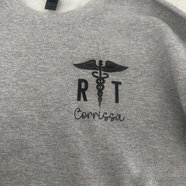 Personalized Correctional Nurse Crewneck Sweatshirt, Custom Name ...