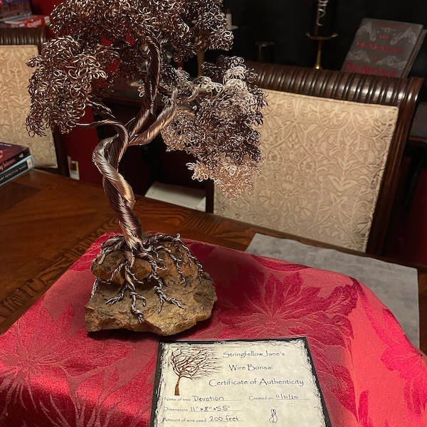 Everdream Wire Bonsai Acacia Tree Sculpture Modern Art - Etsy