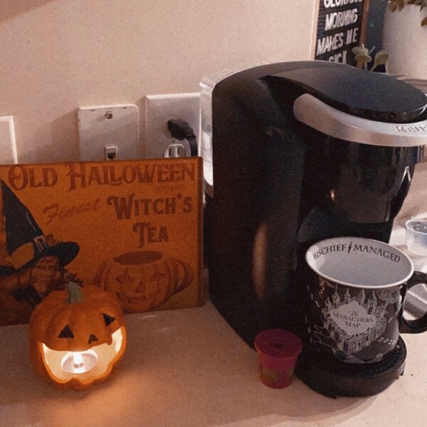 Old Halloween Brand Witch's Tea, Pumpkin, Witch, Vintage Style ...