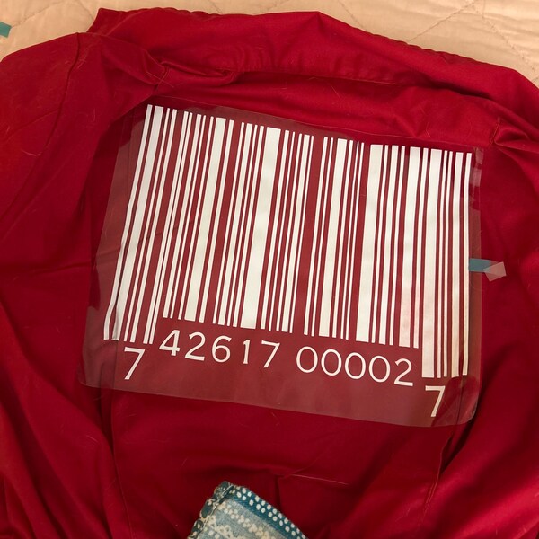 White Slipknot Barcode IRON ON - Etsy