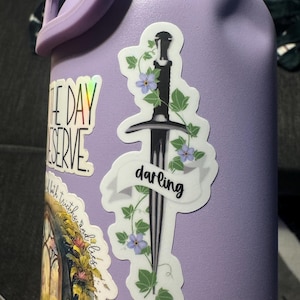 Darling Dagger Vinyl Sticker | Powerless | Reckless | Powerful | Lauren ...