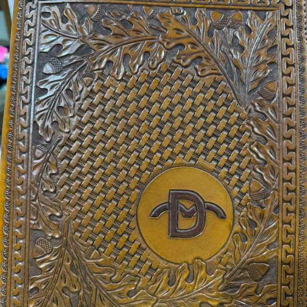 Hand Tooled Leather Day Planner - Etsy