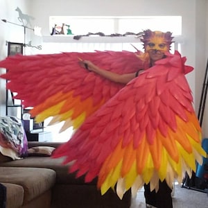 Movable Flame Wings, Phoenix Wings, Adult Cosplay Costume, Fire Bird ...