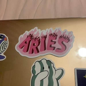 Aries Zodiac Sticker - Etsy
