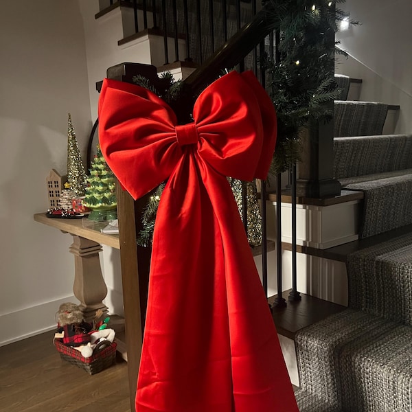 Oversized Ribbon Bow Double Taffeta Bow Wedding Dress Satin Bow Train ...