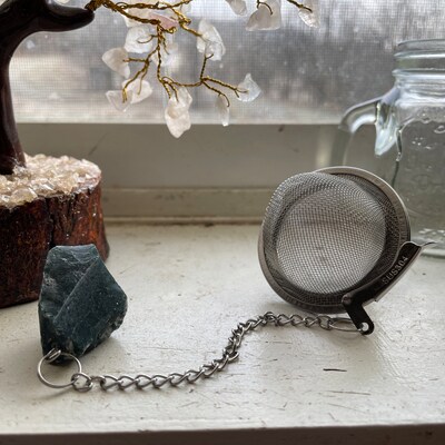 Raw Crystal Tea Infuser Loose Leaf Tea Steeper Cute Tea Strainer Rough ...