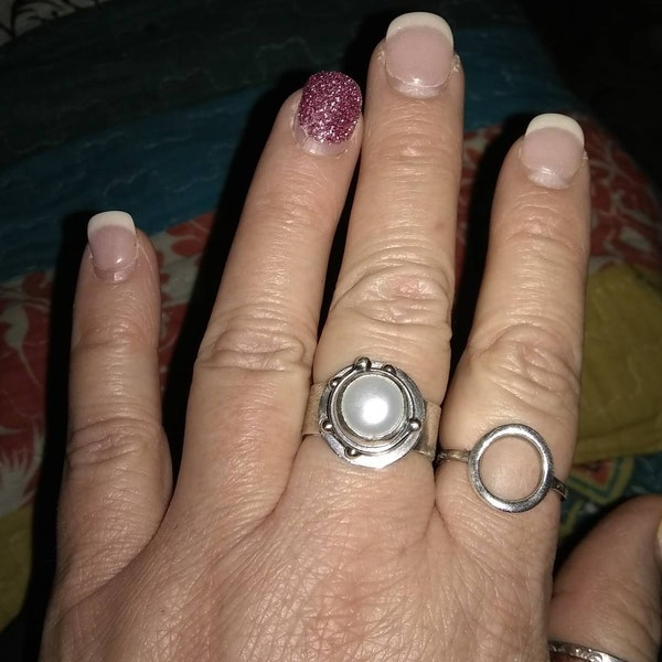 Pearl Bramble Ring / Large Pearl Ring / Sterling Silver / Gift for Her ...