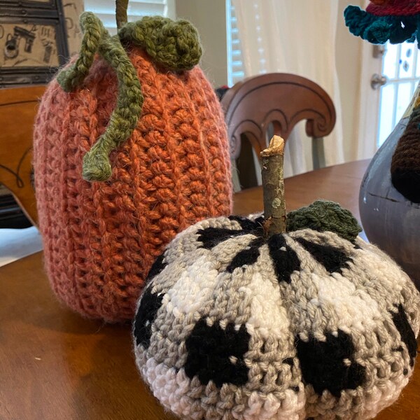 PDF Crochet Pattern for THREE Rustic Pumpkins - Etsy
