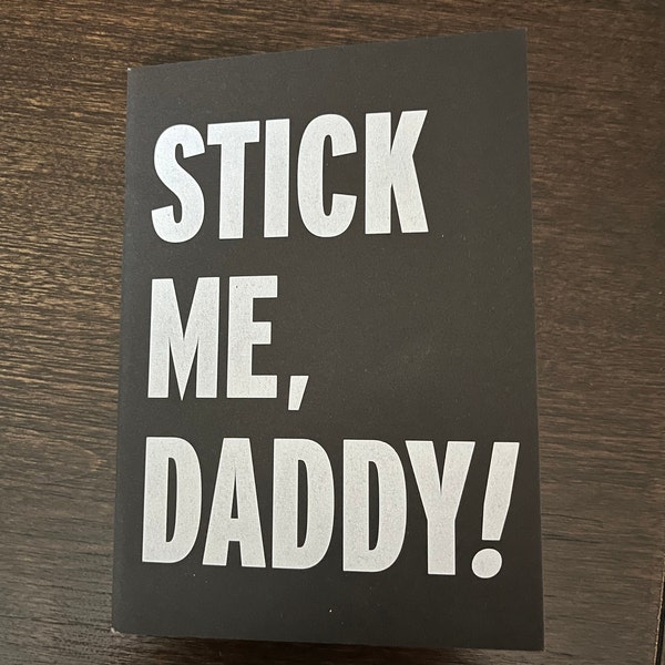 Stick Me Daddy Reusable Sticker Book | Funny Collection Album | Decal ...