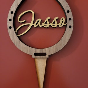 Horseshoe cake topper personalized wedding cake topper | Etsy