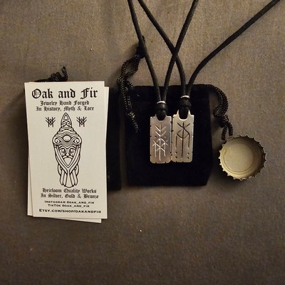 VALFREYJA Lady of the Slain Talisman in Sterling Silver Viking Rune ...