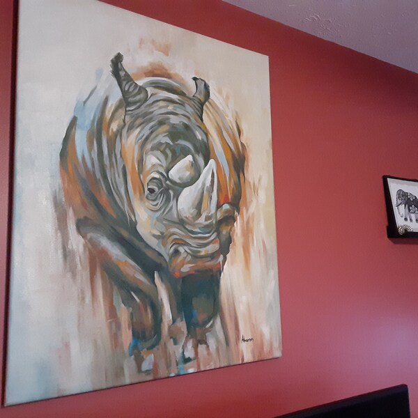 Original Painting Oil on Canvas by Aharon Vaknin, a Happy African Child ...