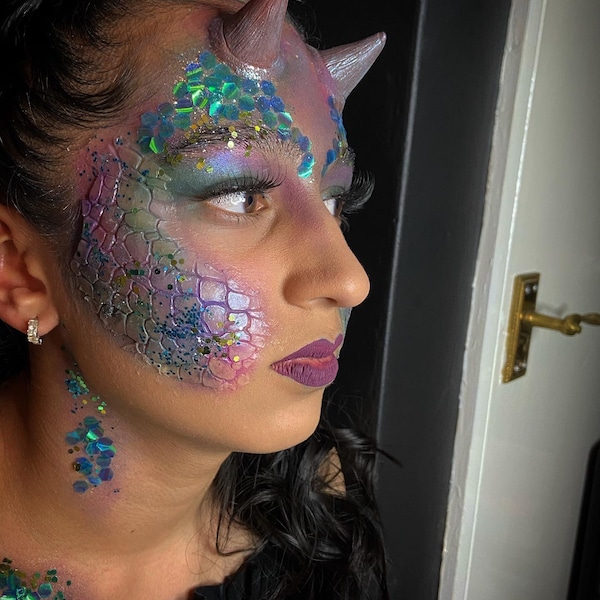 Scales Half Face Silicone Prosthetic | Greyscale | Dragon Scale ...
