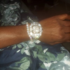 Full Diamond Icy Watch Bling Bling Iced Out Watch Hip Hop - Etsy