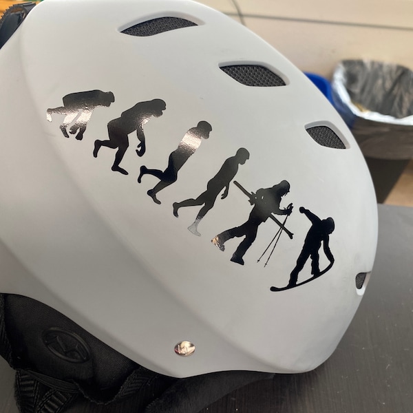Black Snowboard Evolution Sticker - Etsy