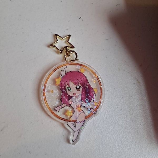 Kaleido Star Sora & Layla 3" Holographic Doubleside Acrylic Charms ...