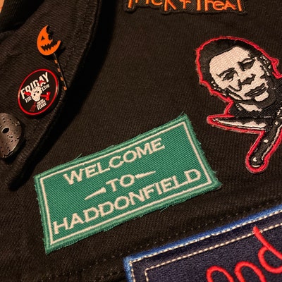 Haddonfield Sign Embroidered Patch. Horror Movie Inspired Patches. Iron ...