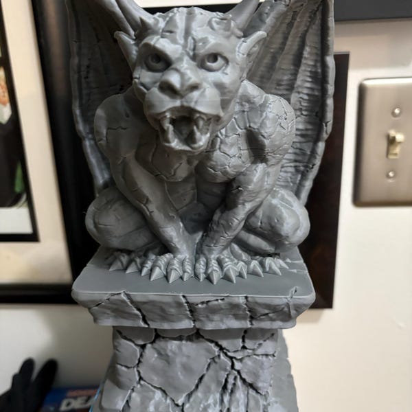 Gothic Gargoyle Statue – Detailed Library, Shelf, Bookcase, or Desk ...