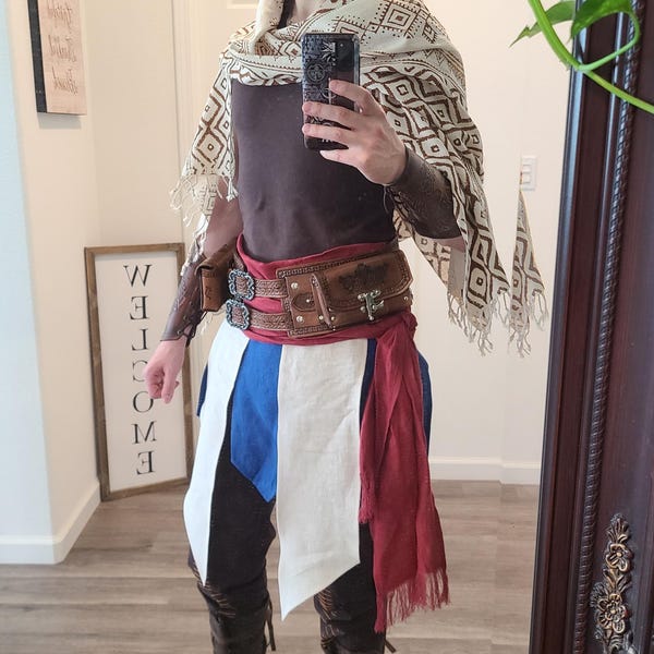 Aguila Outfit ⋙⋘ Aguila Vest ⋙ Handwoven Hemp Wool + 3/4 Harem Pants ⋙ ...