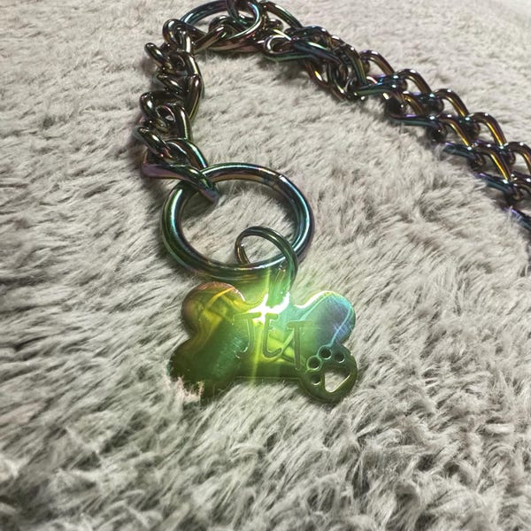 Personalized Dog ID Tag, Cut Out Dog Paw, Dog Name Tag, Dog Bone Tag ...