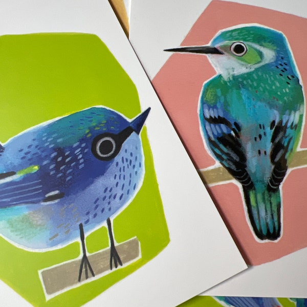Birbfest 2023 A5 Bird Prints | Illustrated Gifts for Birdwatchers ...