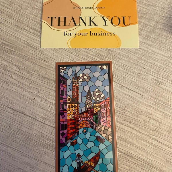 Stained Glass Themed Bookmarks | London, Venice, Tulip, Sunflower ...