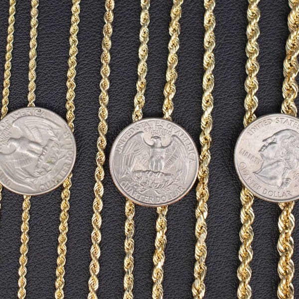 14K Gold Rope Chain Gold Rope Chain Necklace 2mm 2.3mm 2.5mm 3mm 3.5mm ...