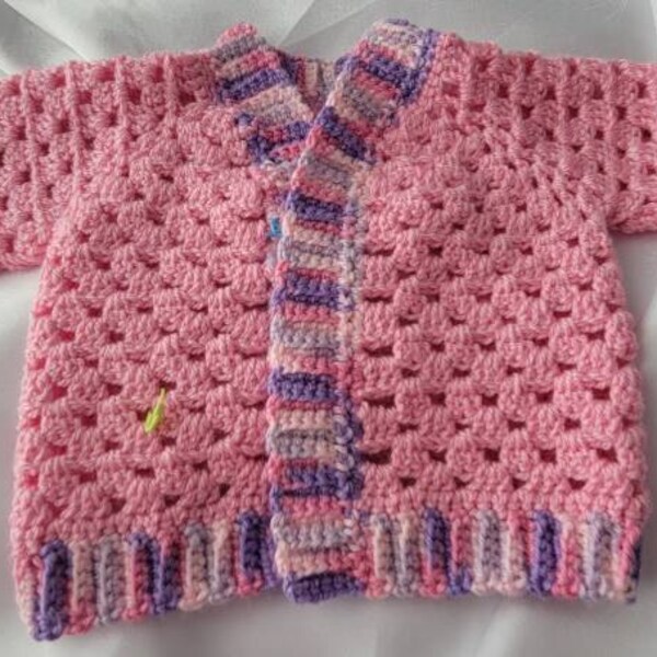 CROCHET PATTERN & VIDEO/ Mini Pop Cardigan Crochet Pattern / Easy Top ...