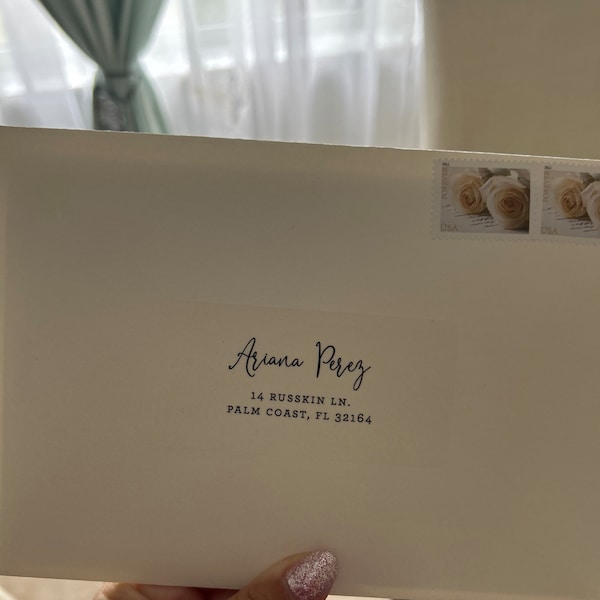 Guest Address Labels, Clear Address Labels, Wedding Address Labels ...