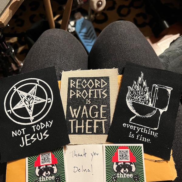 Not Today Jesus! Sew on Punk Patch With Upside Down Cross - Etsy