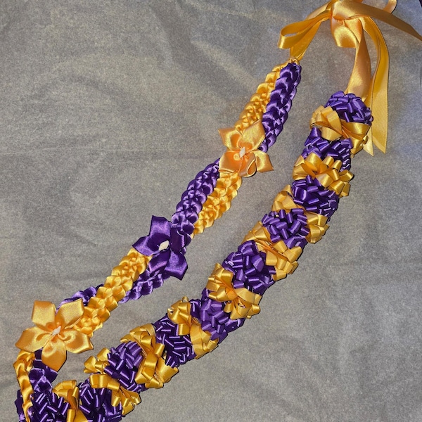 Lei Hoku Originally Designed by Leilani Graduation Lei Hawaiian Ribbon ...