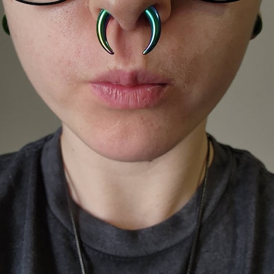 9 Black Steel Pinchers 0g-14g Pinchers Horseshoes Talons Tapers ...