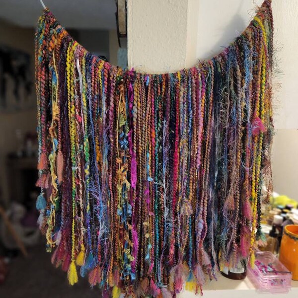 NEW YEAR'S EVE, Fiber Art Batt for Spinning, Sari Silk, Angelina ...