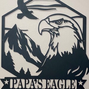 Eagles Mountain Monogram Metal Wall Art Décor - Etsy