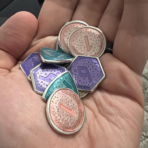 40x Dragon Coins in 3 Different Colors, Metal Token Upgrade for Board ...