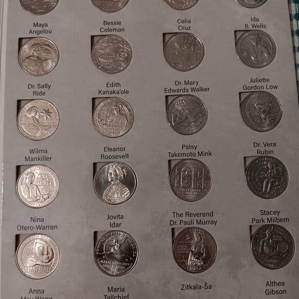 USA Complete Set of 20 Coins in Album American Women Quarters Program ...
