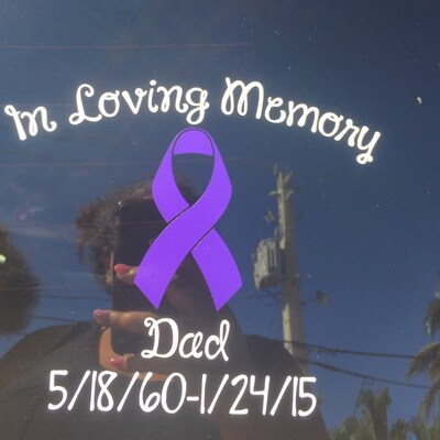 Breast Cancer in Loving Memory Car Window Decal Car Decals Breast ...