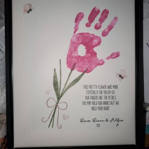 Mama Handprint Poem, Mother's Day Handprint Art, Valentines Handprint ...