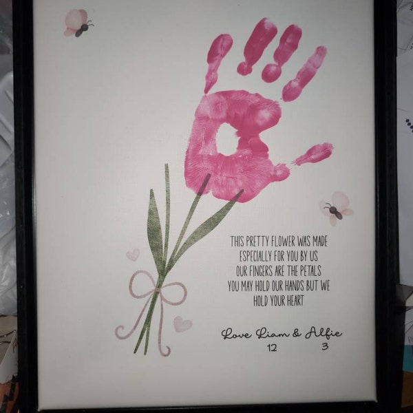 Mommy Handprint Poem, Mother's Day Handprint Art, Valentines Handprint ...