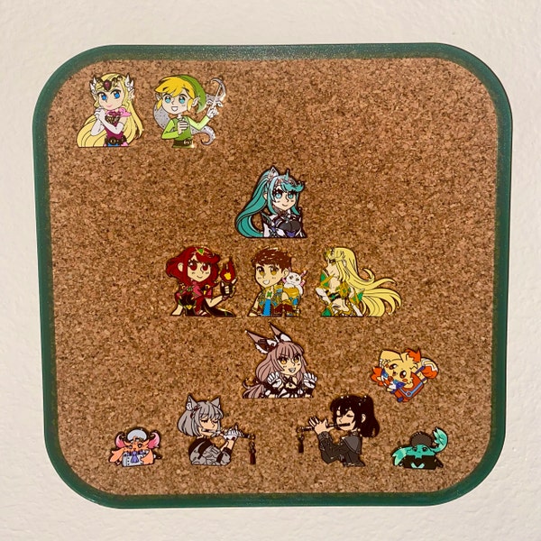 Rounded Square Pin Board | Cork Board (multiple Sizes) - Etsy