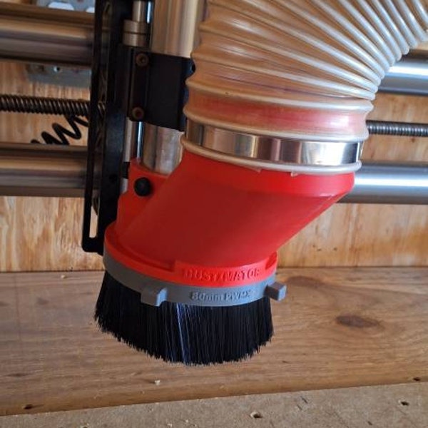 Dustimator © 80mm CNC Dust Shoe (magnetic Base Dust Shoe for 80mm ...