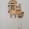House on the Wall Laser Cut Files. Pattern Forest Hut on a Tree, Wooden ...