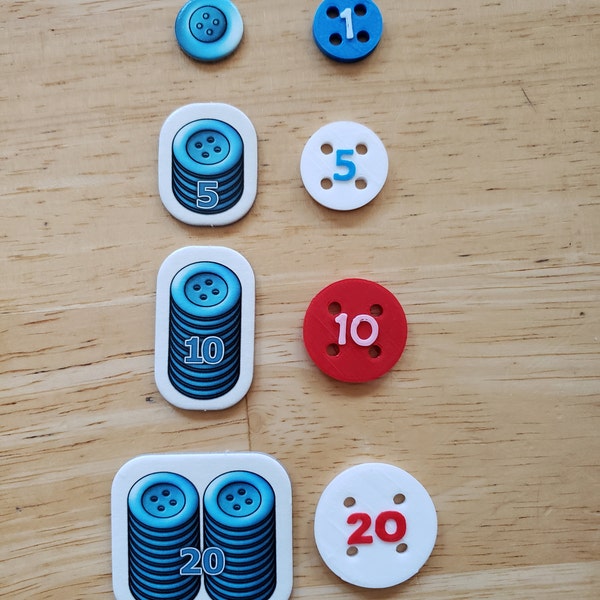 Patchwork Board Game Coins (50 Tokens) - Etsy
