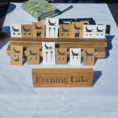 Small Rustic Display Riser Block Set 4pcs // Jewellery Display ...